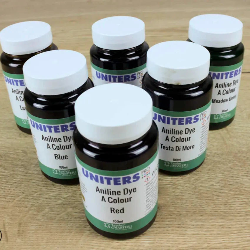 Uniters Pro Aniline Dye Set – 6 X 100 ML - Leather4Craft