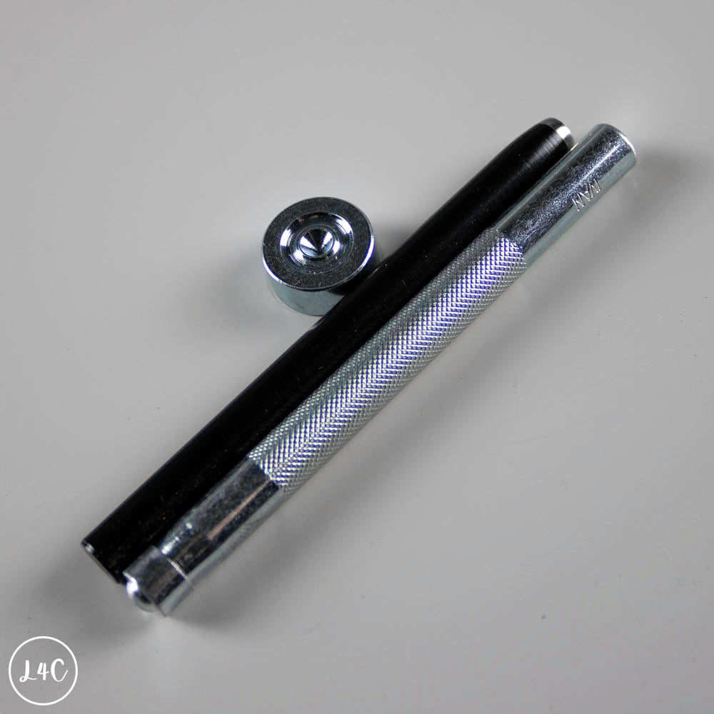 Eyelet Setter, Anvil & Hole Punch Set, 2 Piece Set - Leather4Craft